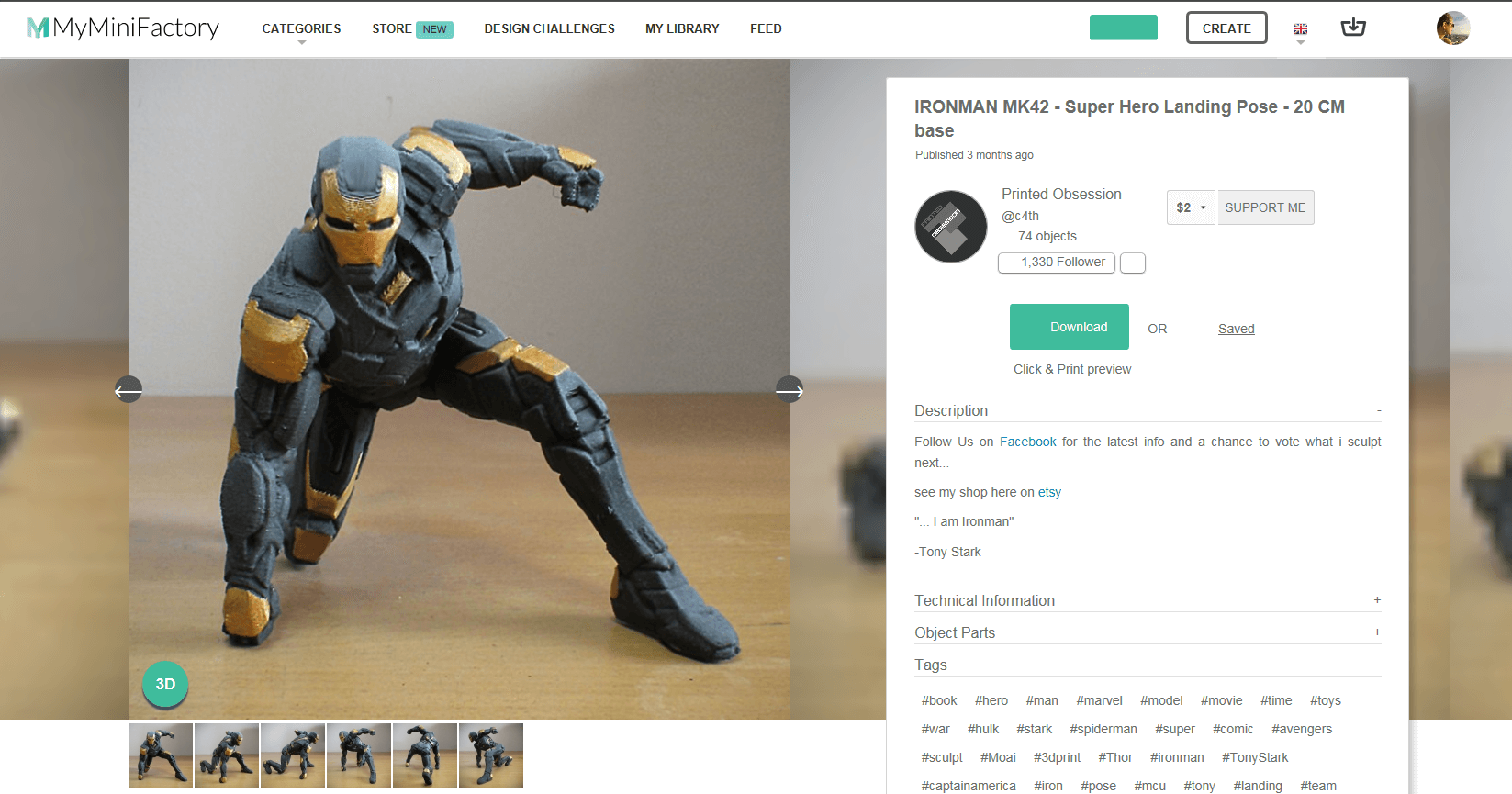 3D Printing Iron Man - Part 1 - Kathy Millatt Modelling