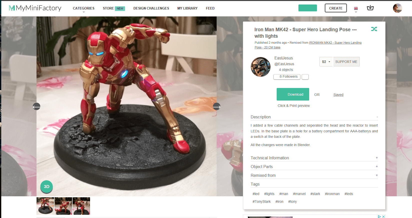 3D Printing Iron Man - Part 1 - Kathy Millatt Modelling