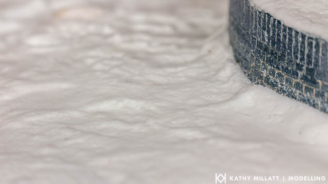 Snow and Ice Diorama - Paths and Footprints - Kathy Millatt Modelling