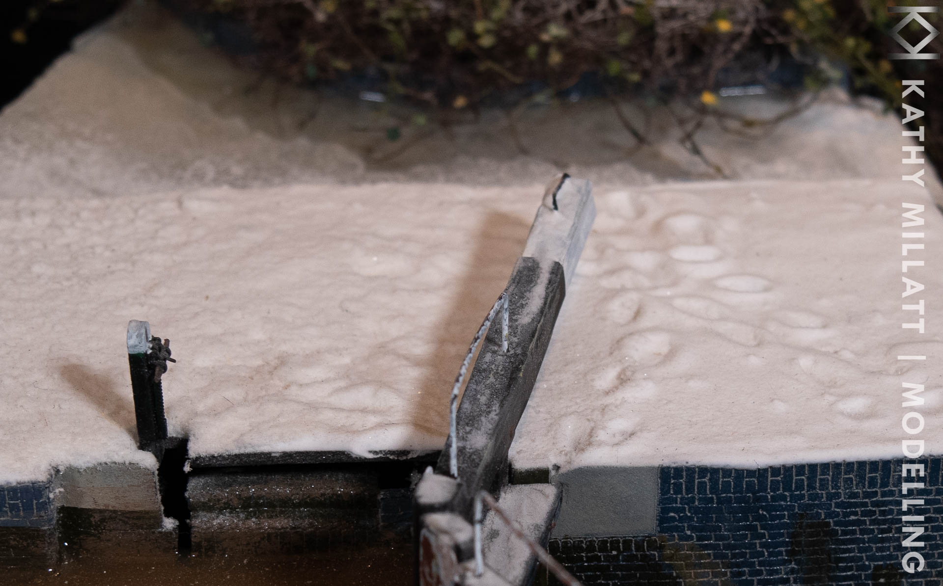 Snow and Ice Diorama - Paths and Footprints - Kathy Millatt Modelling