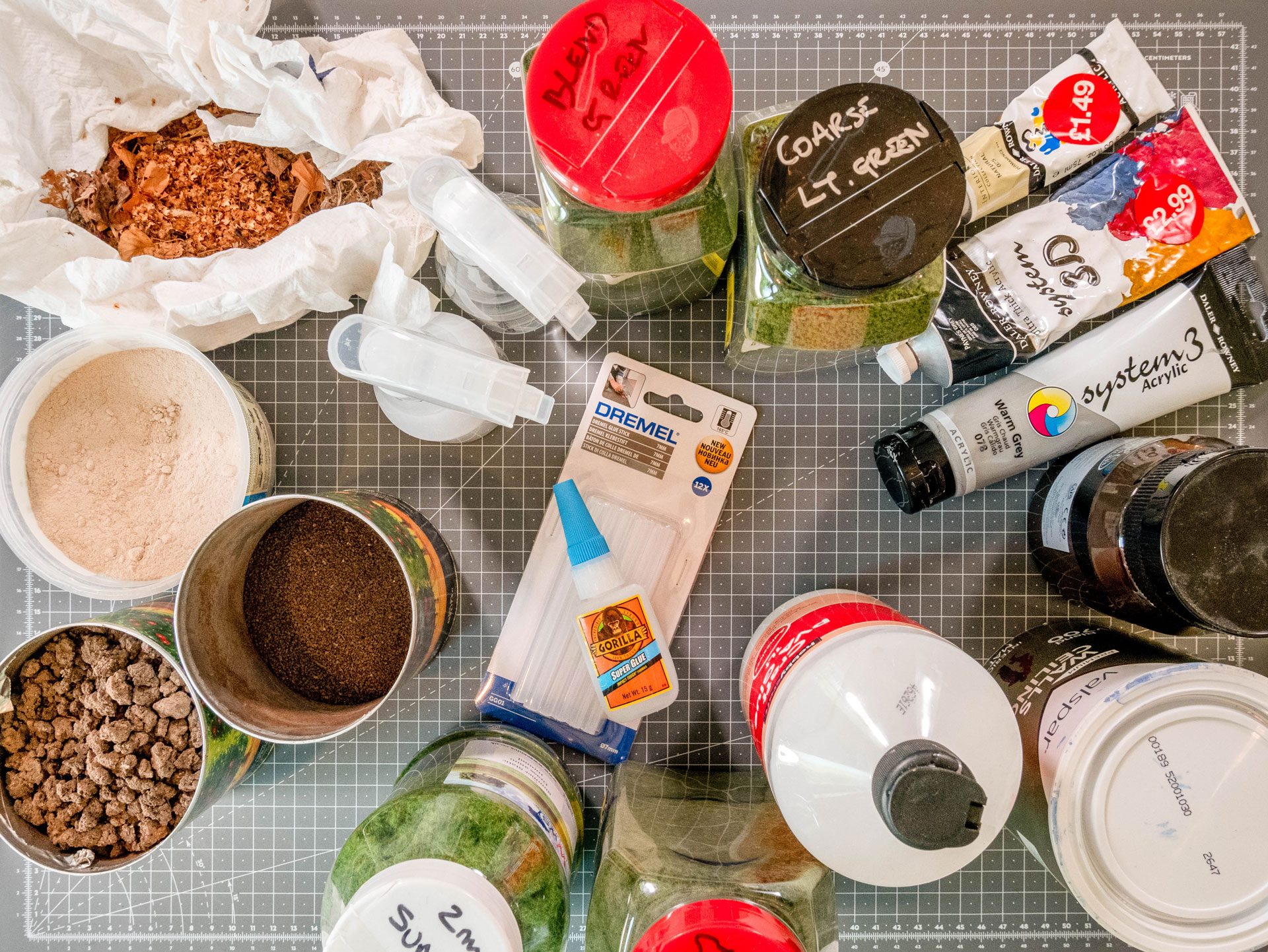 Starting Scenery: Basic Tools and Materials - Kathy Millatt Modelling