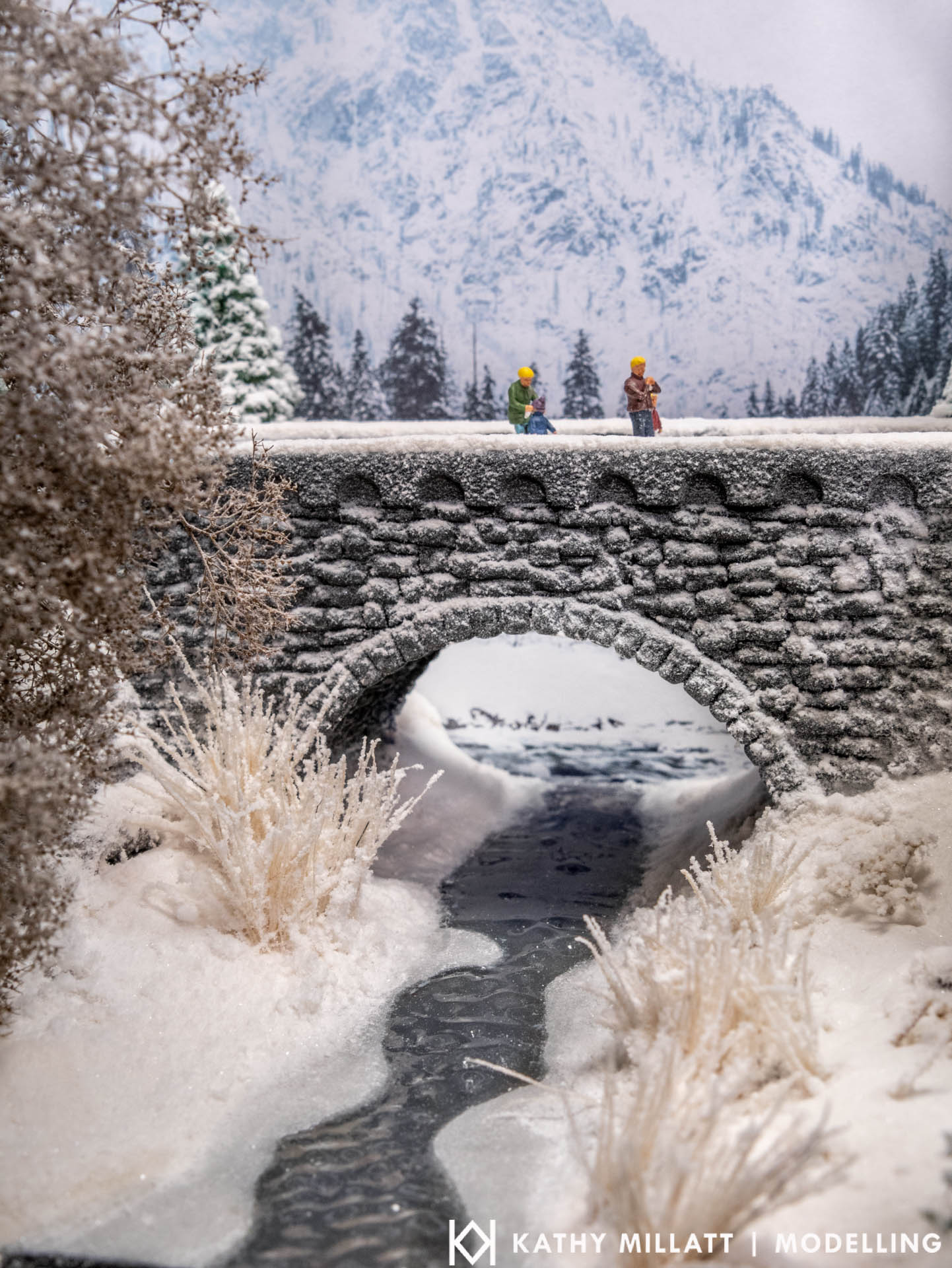 Let it Snow - Winter diorama - Kathy Millatt Modelling