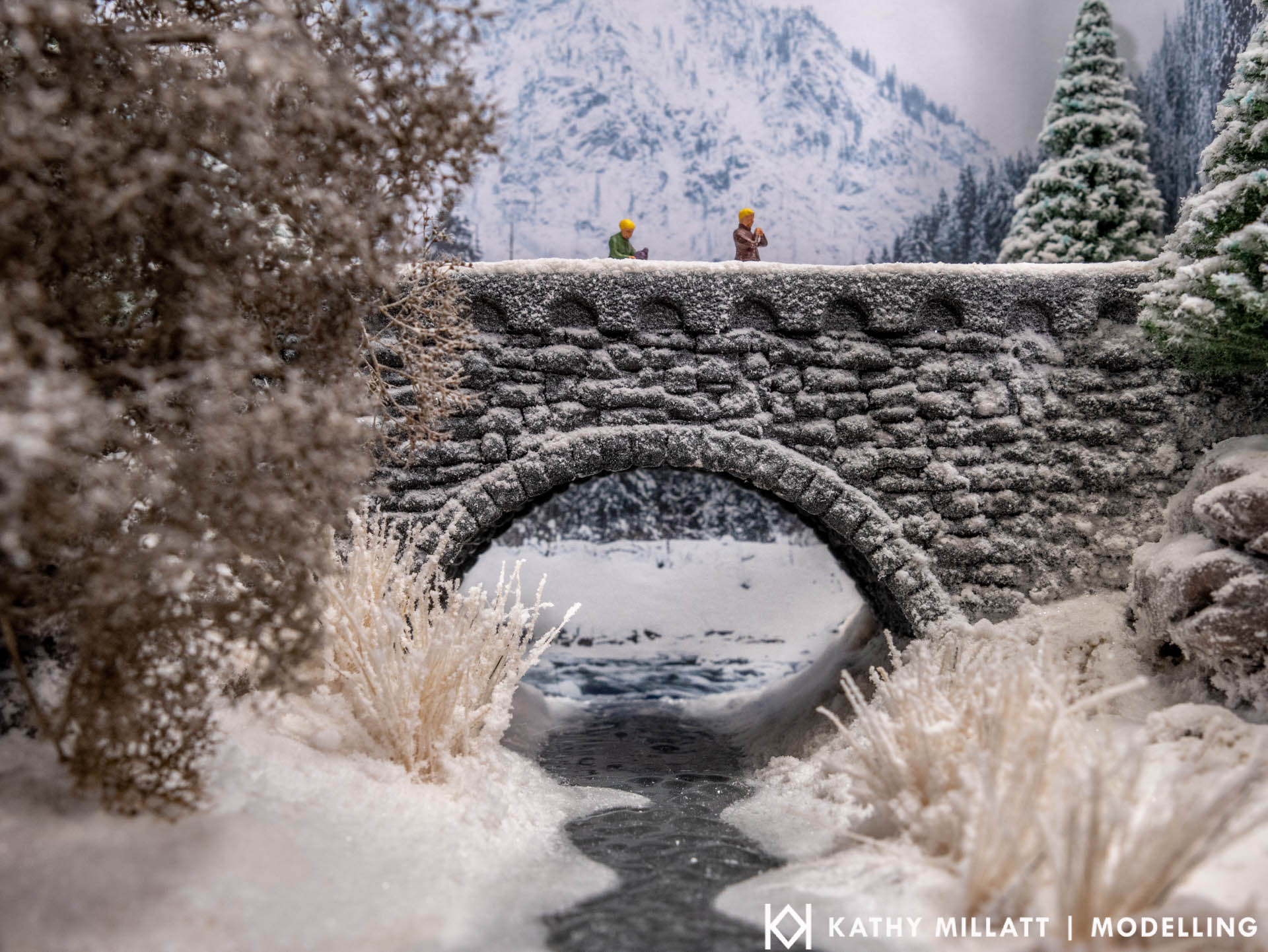 Let it Snow - Winter diorama - Kathy Millatt Modelling