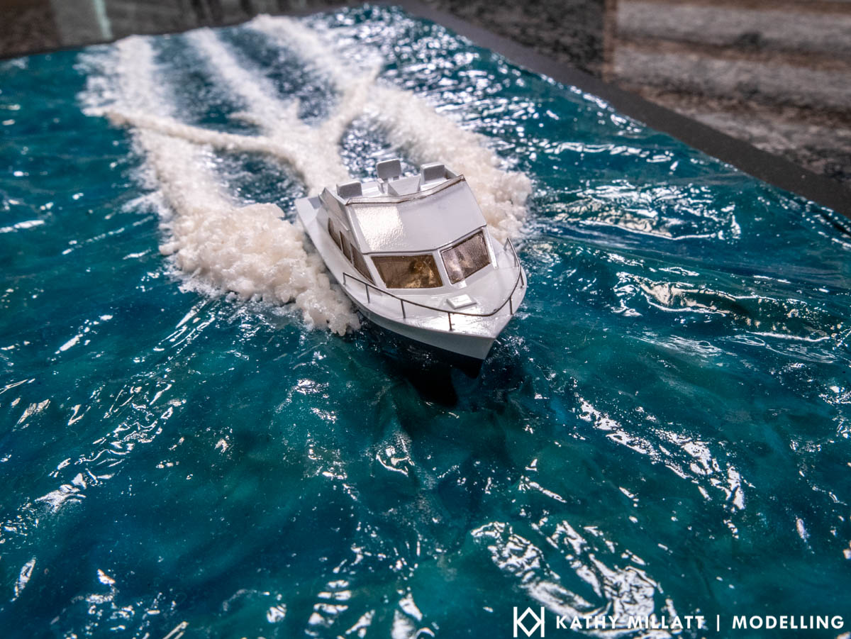 Model an Ultra Realistic Ocean and Speed Boat - Kathy Millatt Modelling