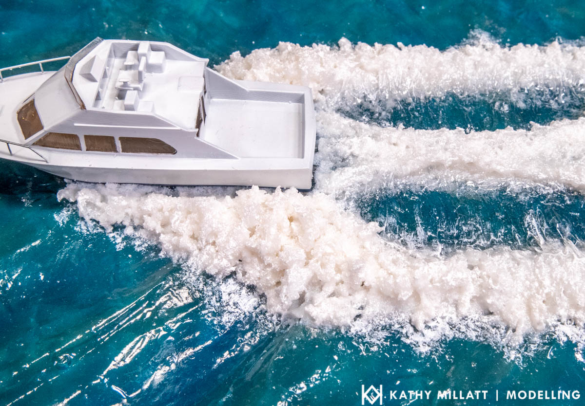 Model an Ultra Realistic Ocean and Speed Boat - Kathy Millatt Modelling