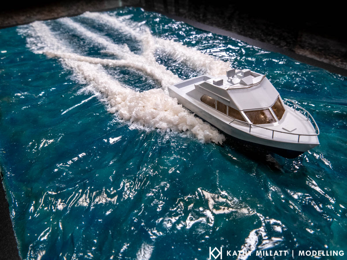 Model an Ultra Realistic Ocean and Speed Boat - Kathy Millatt Modelling