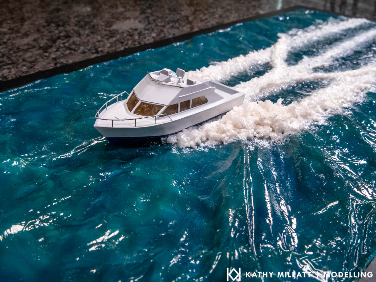 Model an Ultra Realistic Ocean and Speed Boat - Kathy Millatt Modelling