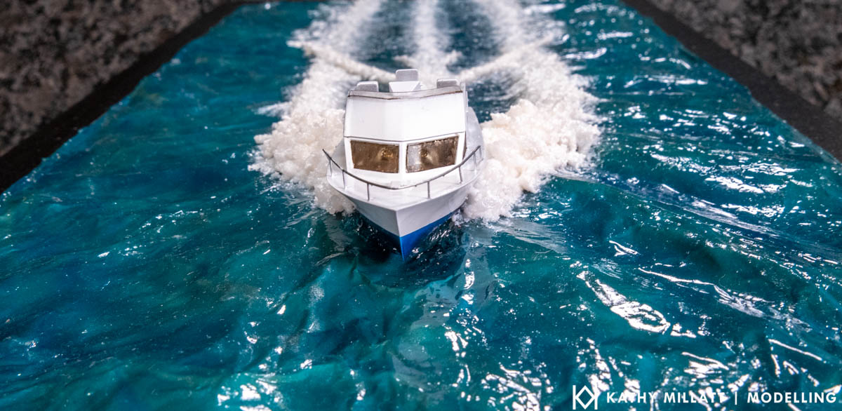 Model an Ultra Realistic Ocean and Speed Boat - Kathy Millatt Modelling