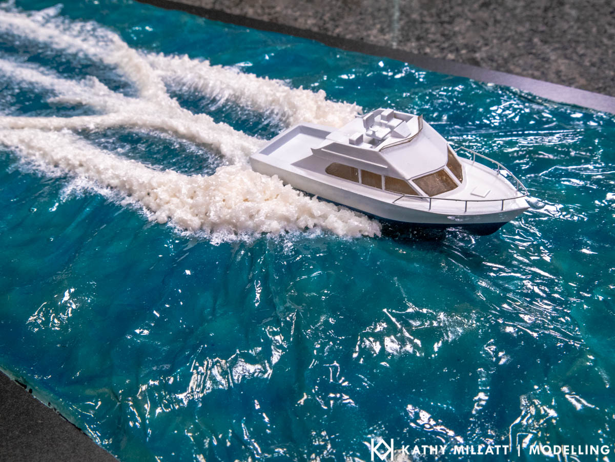 Model an Ultra Realistic Ocean and Speed Boat - Kathy Millatt Modelling