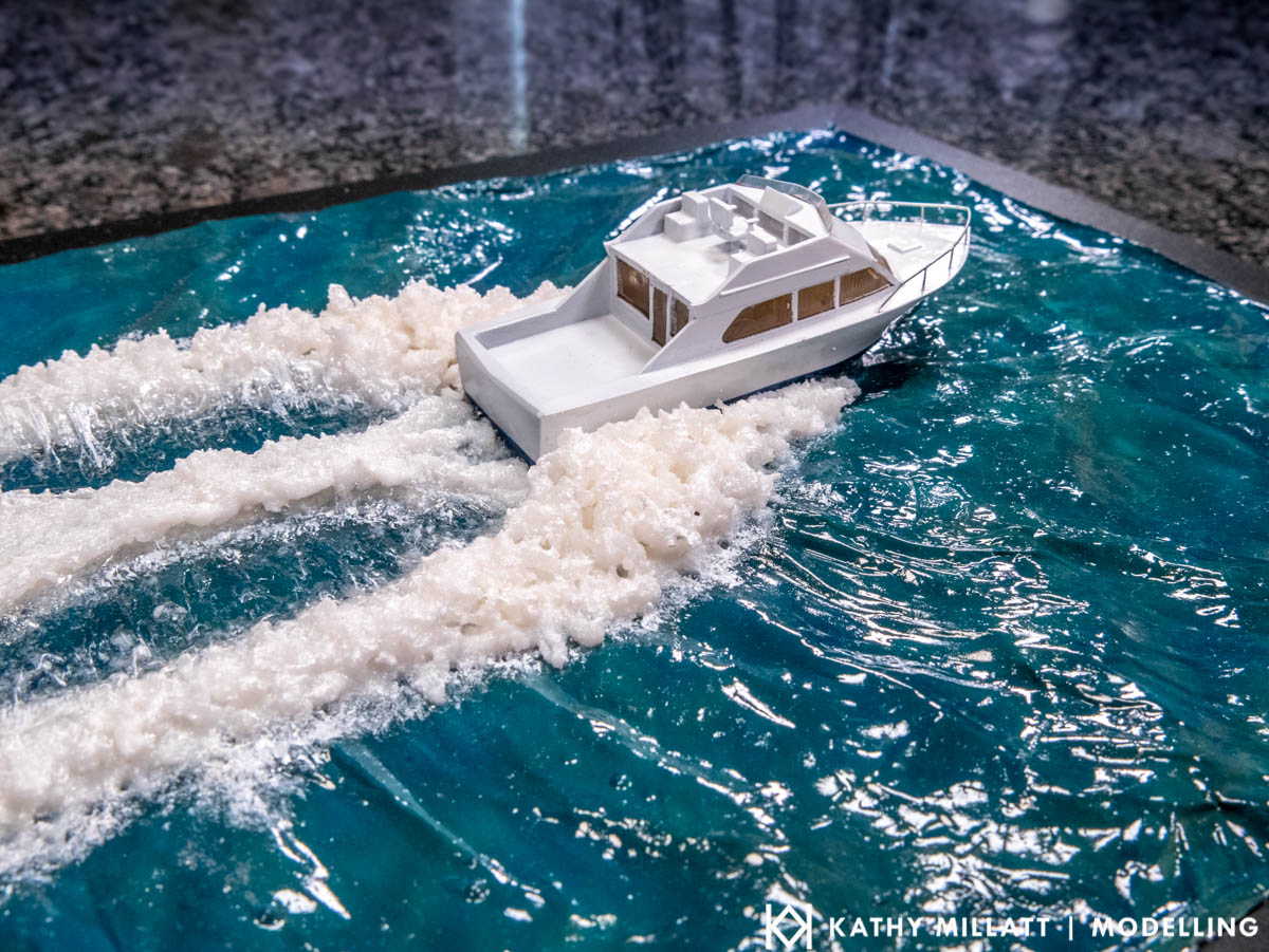 Model an Ultra Realistic Ocean and Speed Boat - Kathy Millatt Modelling