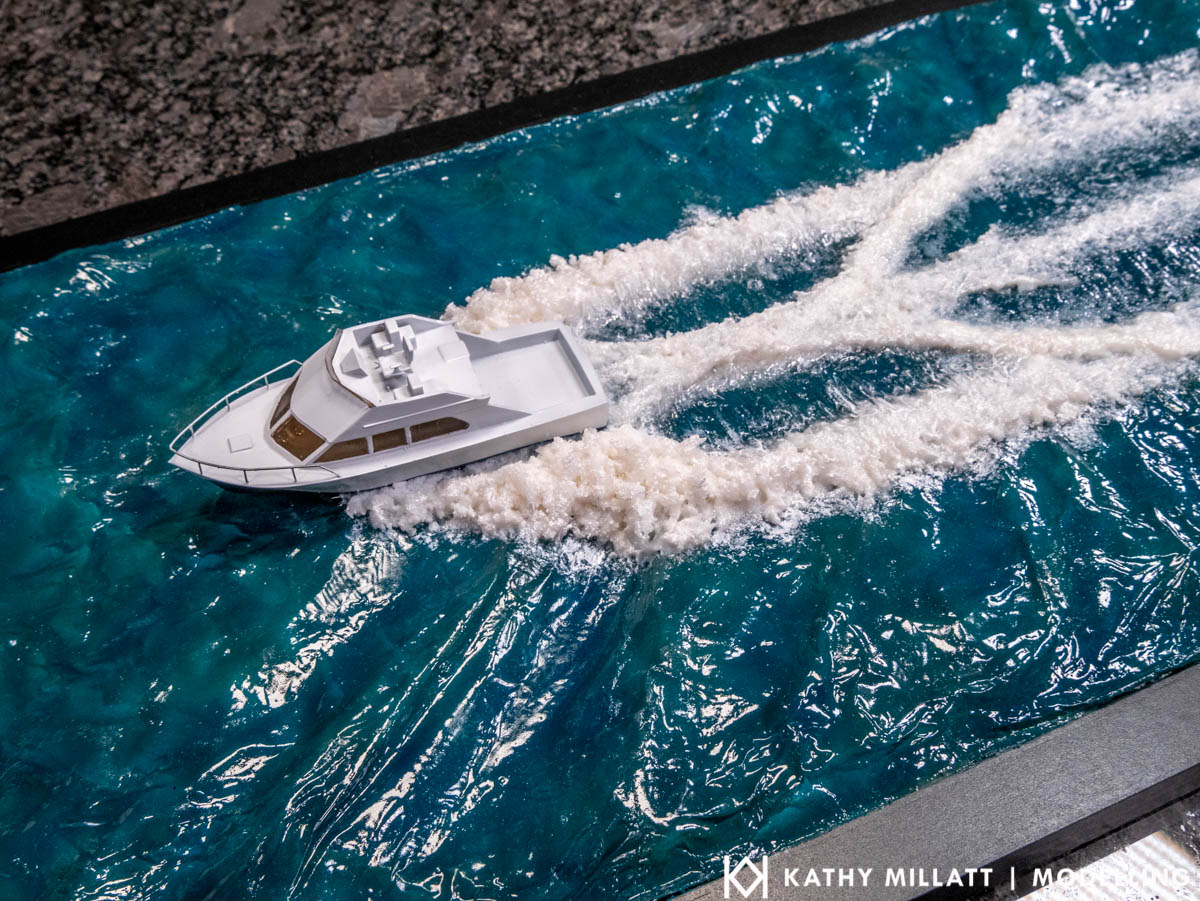 Model an Ultra Realistic Ocean and Speed Boat - Kathy Millatt Modelling