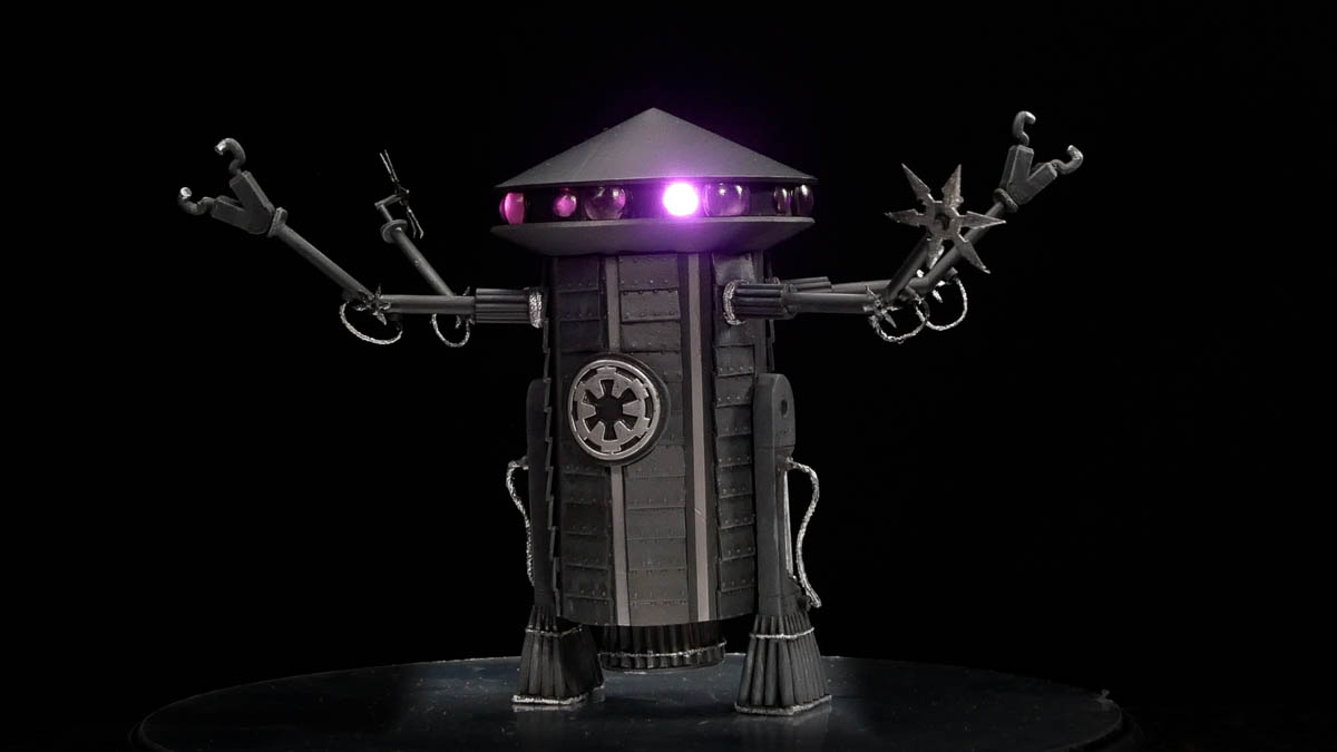 Samurai Star Wars Kitbash Droid | Dojo diorama - Kathy Millatt Modelling