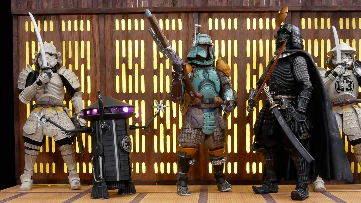 Samurai Star Wars Kitbash Droid | Dojo diorama - Kathy Millatt Modelling