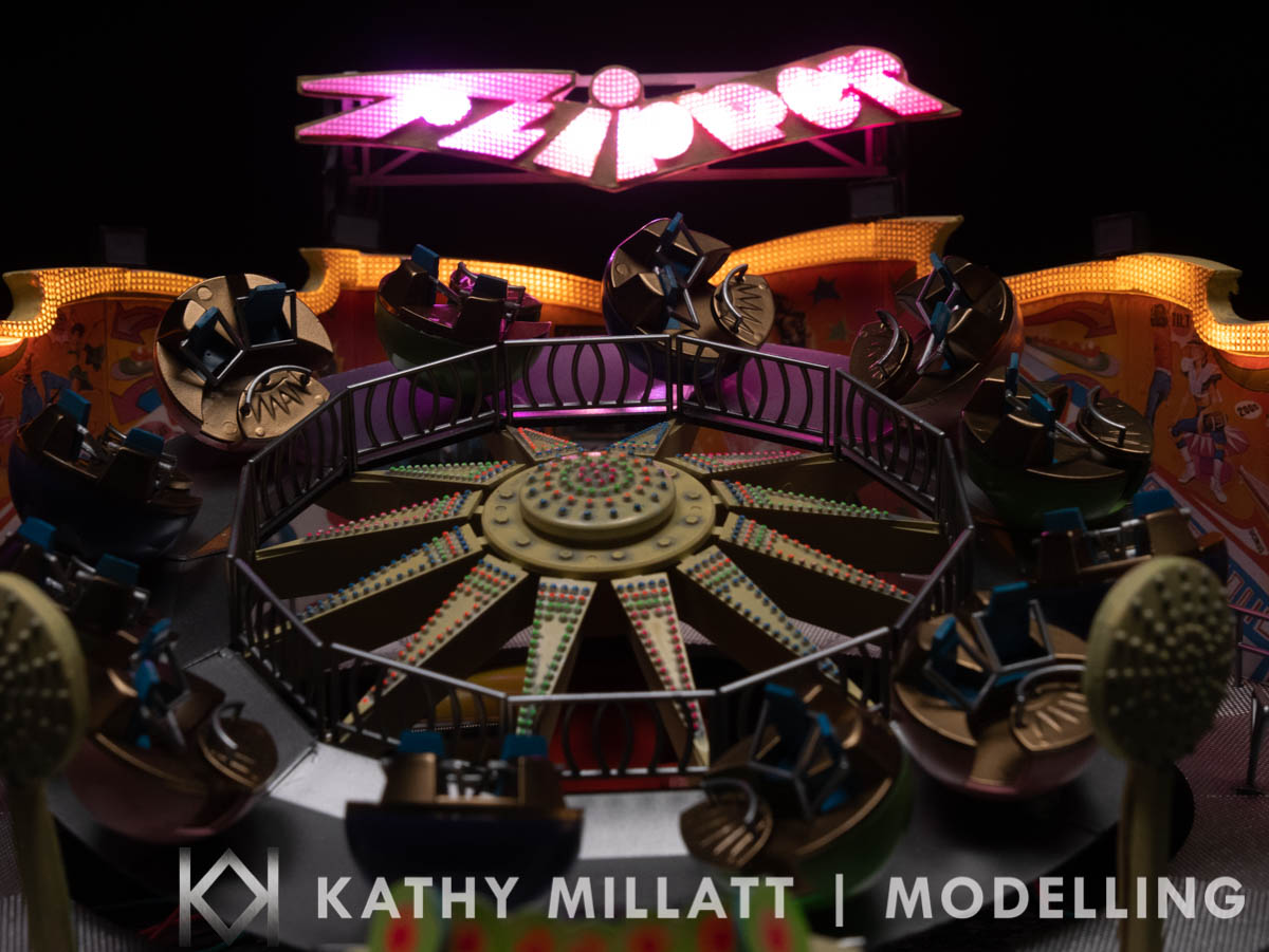 Miniature Working Fun Fair Ride with Flashing LEDs - Kathy Millatt ...
