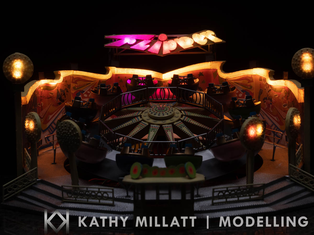 Miniature Working Fun Fair Ride with Flashing LEDs - Kathy Millatt ...