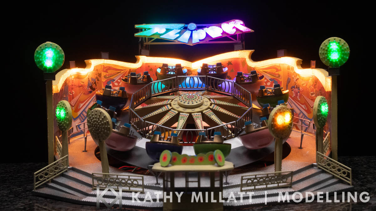 Miniature Working Fun Fair Ride with Flashing LEDs - Kathy Millatt ...
