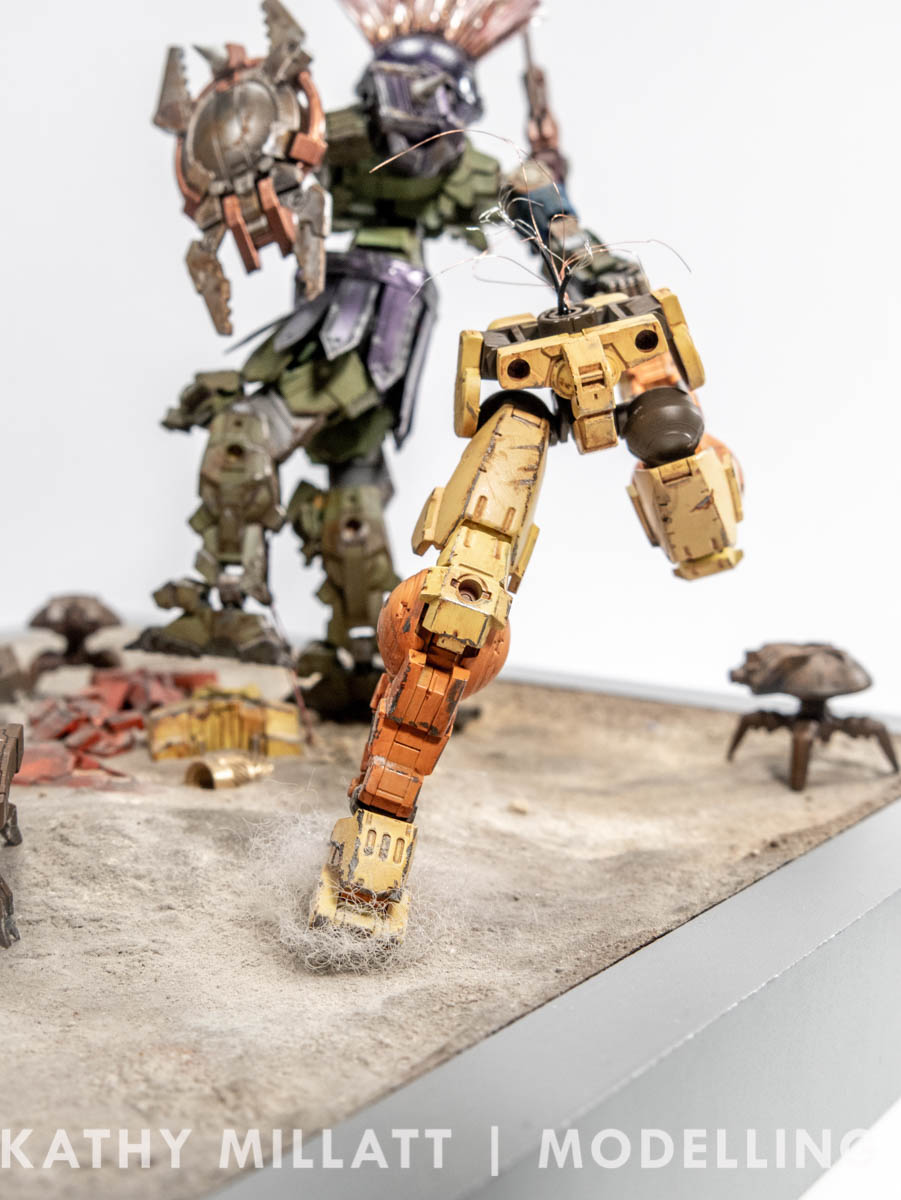 The Ultimate Gladiator Mech Battle Diorama - Kathy Millatt Modelling