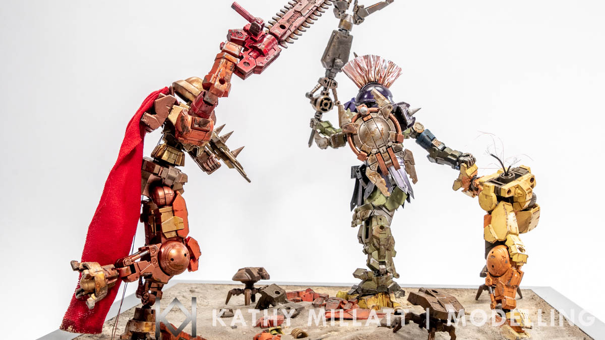 The Ultimate Gladiator Mech Battle Diorama - Kathy Millatt Modelling