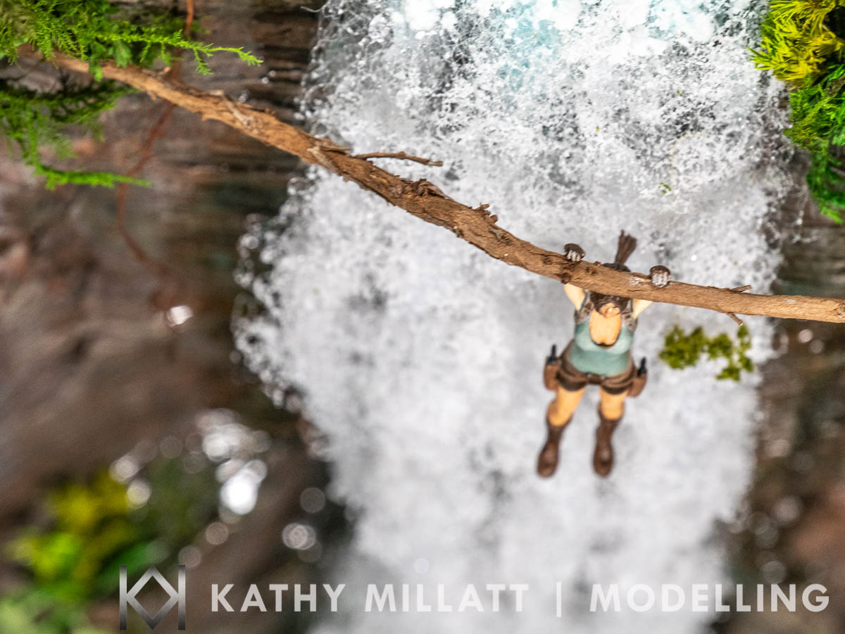 Model a Realistic Jungle Waterfall using UV Resin and Snow - Kathy ...