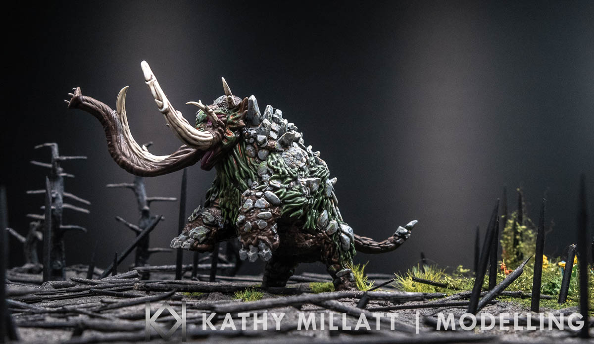 An Earth Elemental on a Rampage - The Ammaroth Diorama - Kathy Millatt ...